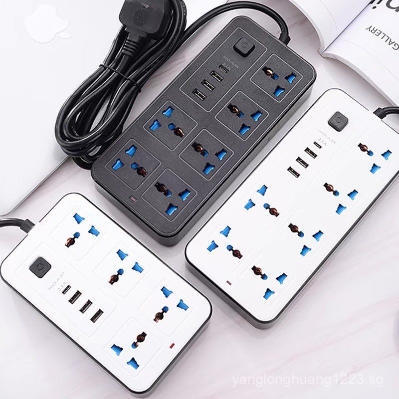 Multifunctional Power Strip Multi-Socket Outlet with Cord Power Strip ...