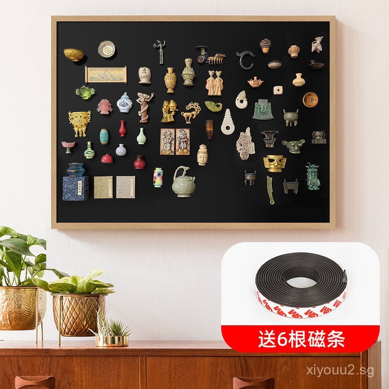 Refrigerator Magnet Display Board Magnetic Blackboard Cosmetic Storage ...