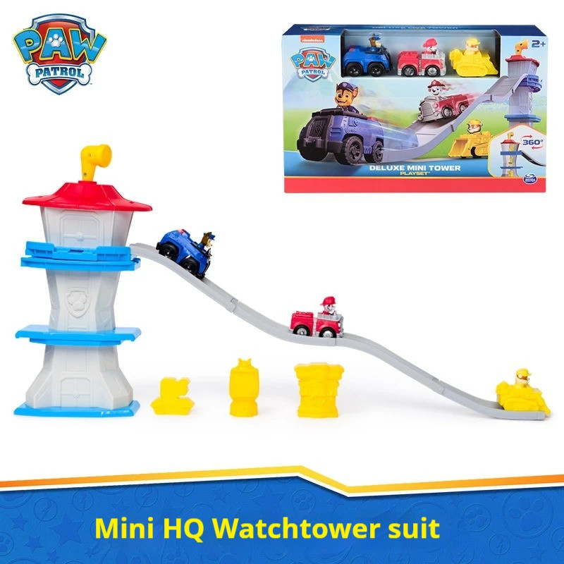 Paw Patrol Dog Patrol Car Mini Headquarters Watchtower Chase Rubble ...