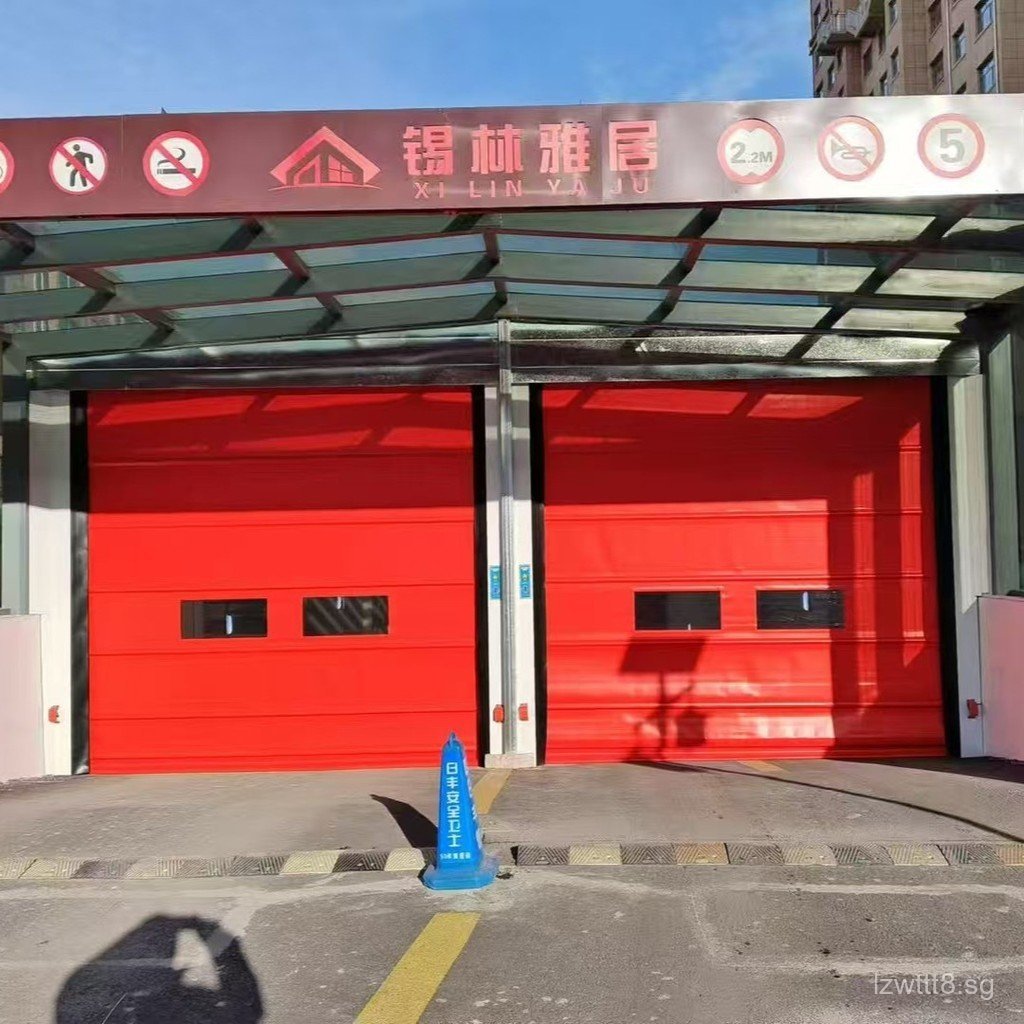 Garage Fast Rolling Door Automatic Induction PVC Industrial Door Cold ...