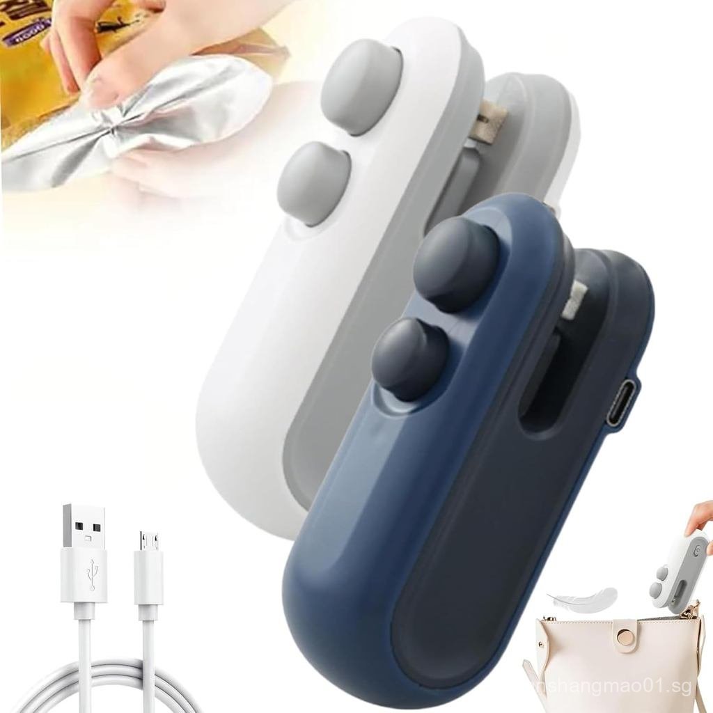 Mini Bag Sealer with Cutter and Magnet, 2026 New Upgrade Mini Bag ...