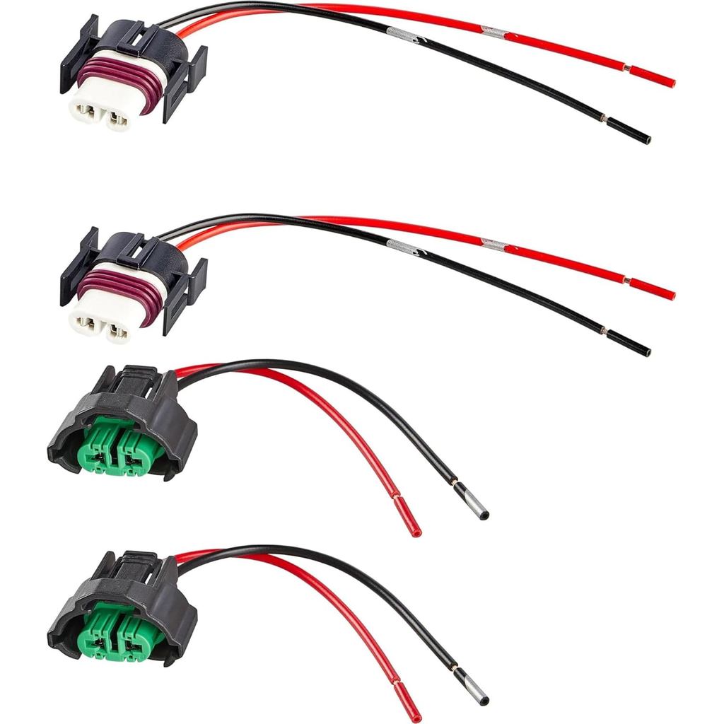 RED WOLF H8 H11 880 881 Universal Female Adapter Wire Connector Replace ...