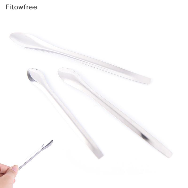Fitow 3pcs Stainless Steel Lab Spoon Scraper Instruments Medical Spoon ...