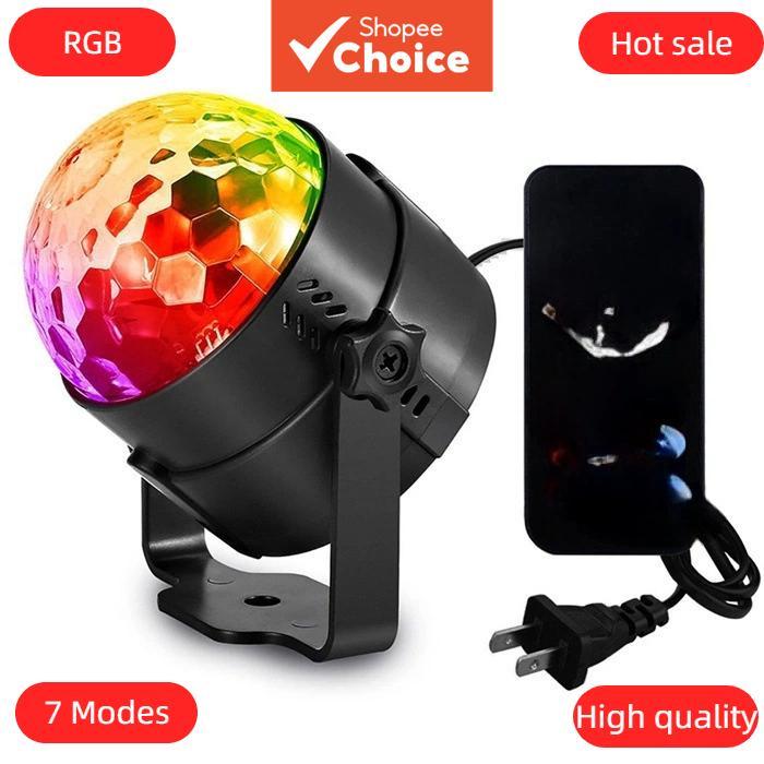 7 Colors Strobe Light Sound Activated Stage With Remote Control Disco ...