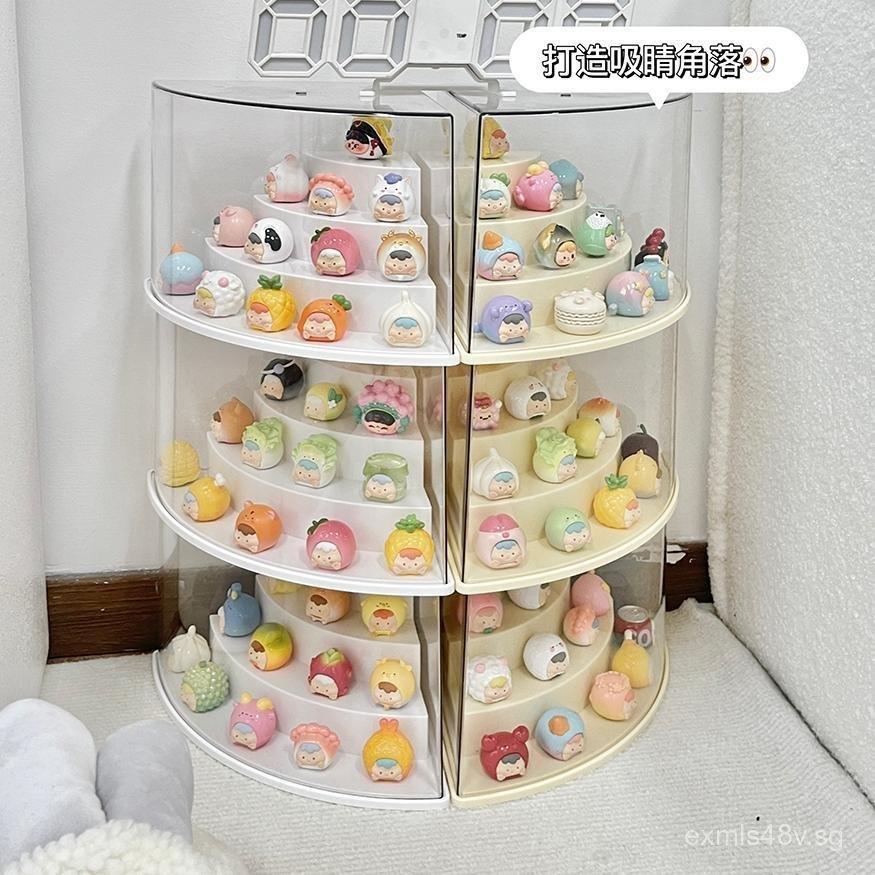 Cute Corner Display Box Transparent Acrylic Dustproof Blind Box Display ...