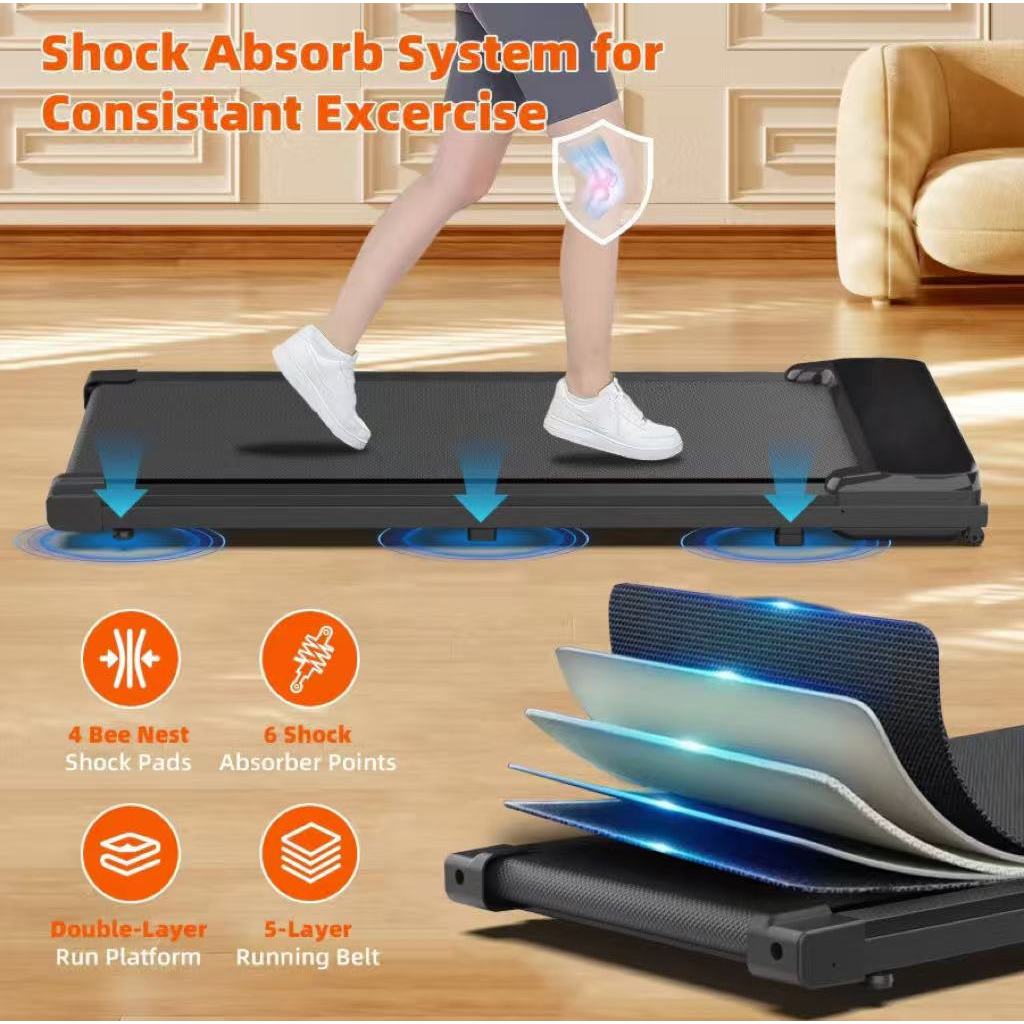 Integrated flat treadmill silent ultra-thin fat-burning and aerobic ...