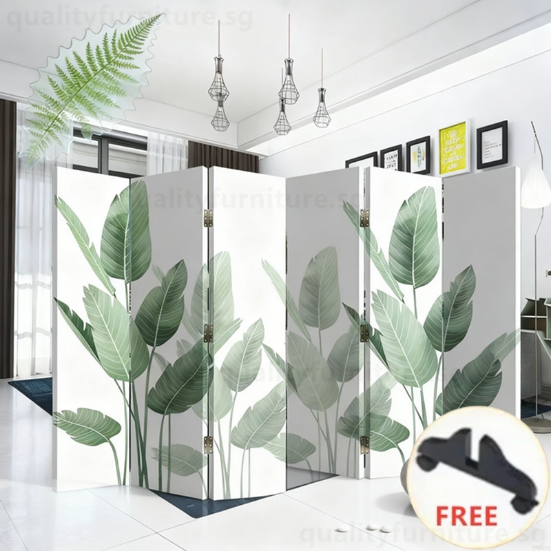 Foldable Room Divider Push-Pull Folding Screen Partition for Privacy ...