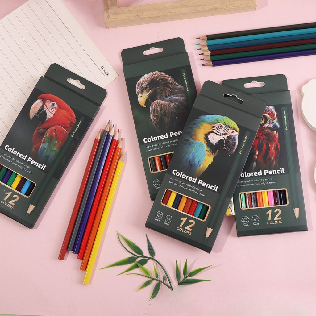 MOST FAVORITE COLORED PENCIL CONTENTS 12 COLORS 2B SUPER PIGMENTED ...