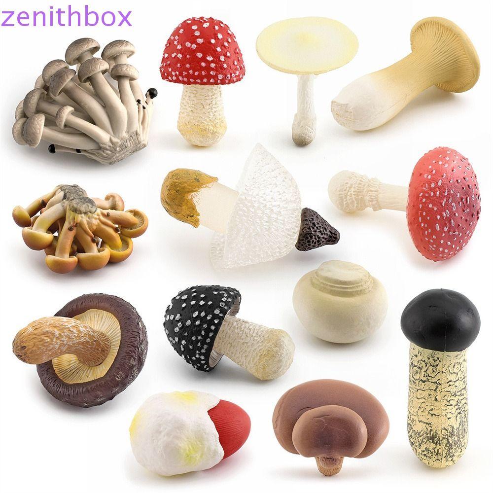 ZENITHBOX Fungus Figurines, Vegetable Model Matsutake Oyste Simulation ...