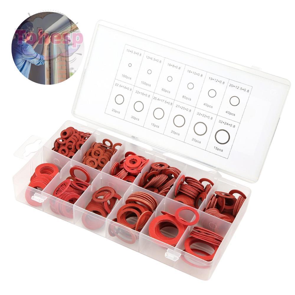 TOHESP 600 PCS Insulation Washer Assortment, With Plastic Storage Box ...