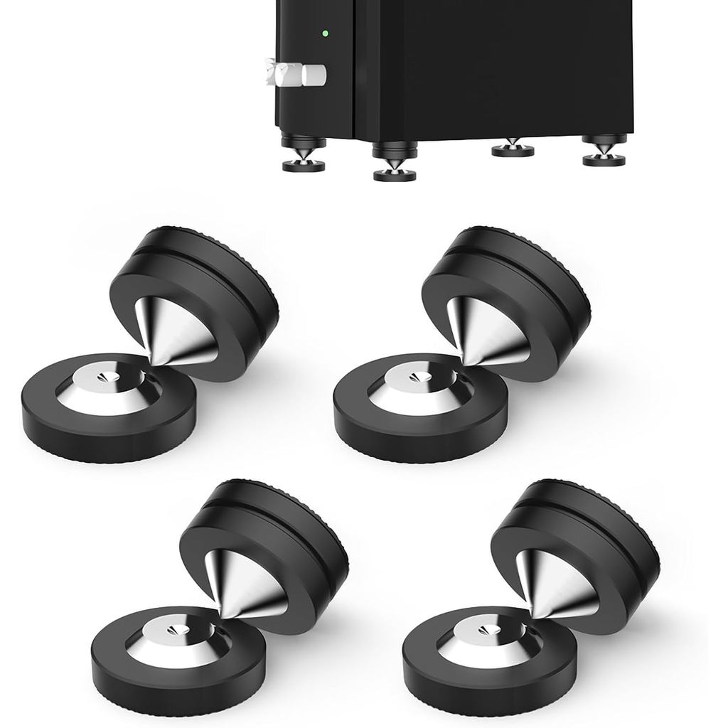 4 speaker feet isolation pads POM spike stand subwoofer feet with ...