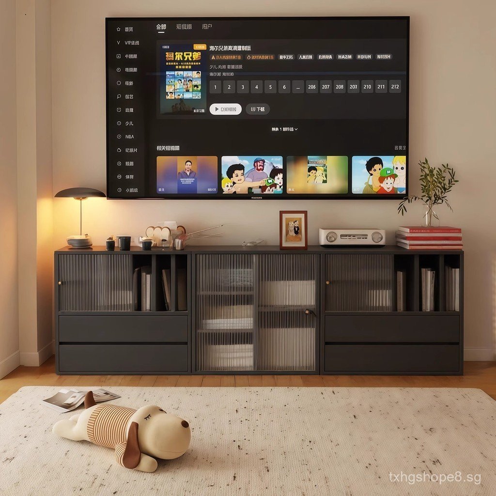 Bookshelf Half-Wall TV Cabinet Storage Cabinet Living Room Bedside ...