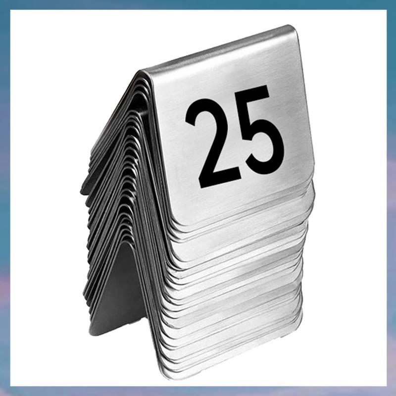 [hotkeystore.] Tent Table Numbers 1-25 Numbered Table Tents Restaurant ...