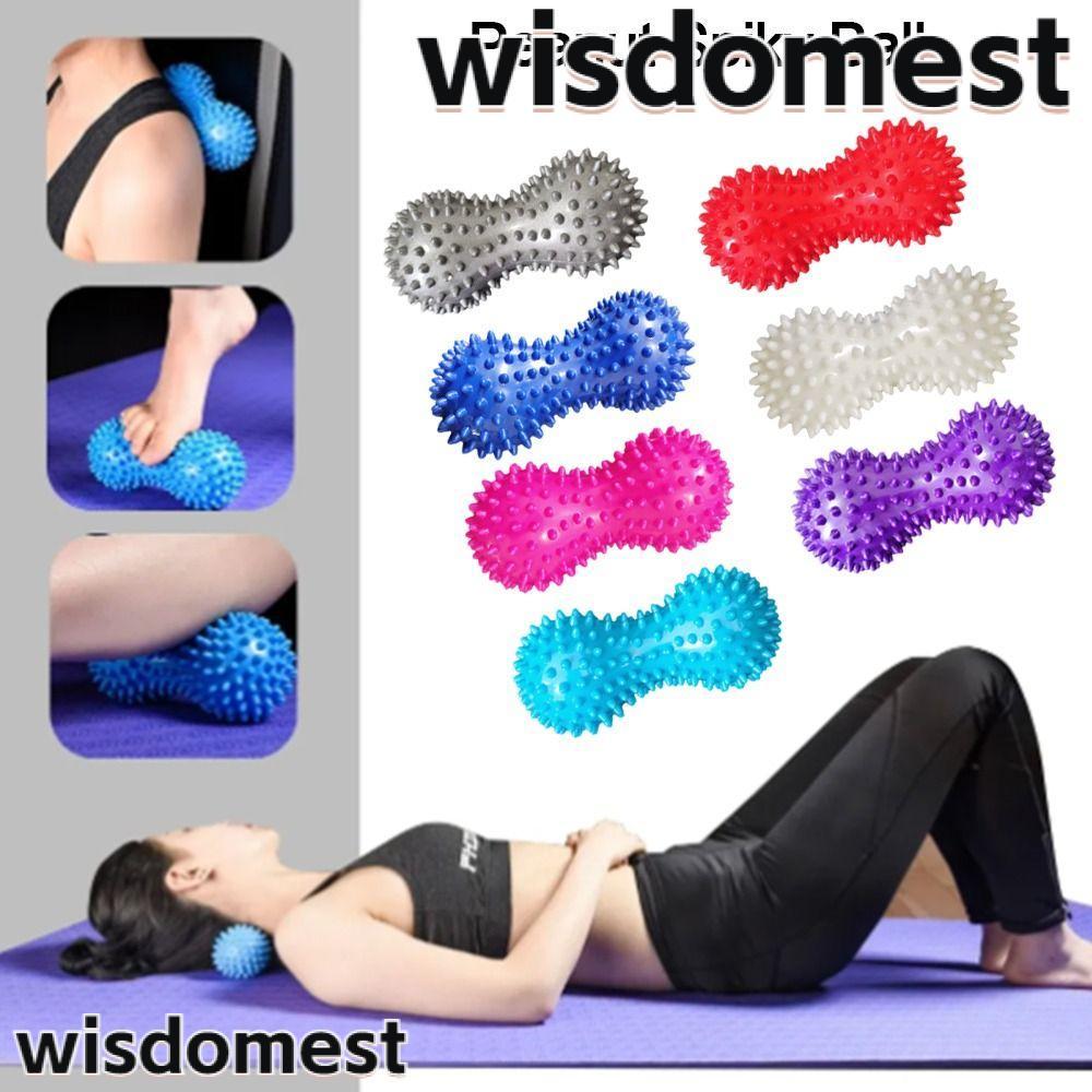 WISDOMEST Massage Therapy Ball, Muscle Relax Hand Peanut Spiky Ball ...