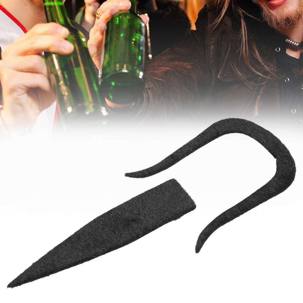 Costume Fake Moustache Reusable Mustaches Self Adhesive Flannel for ...