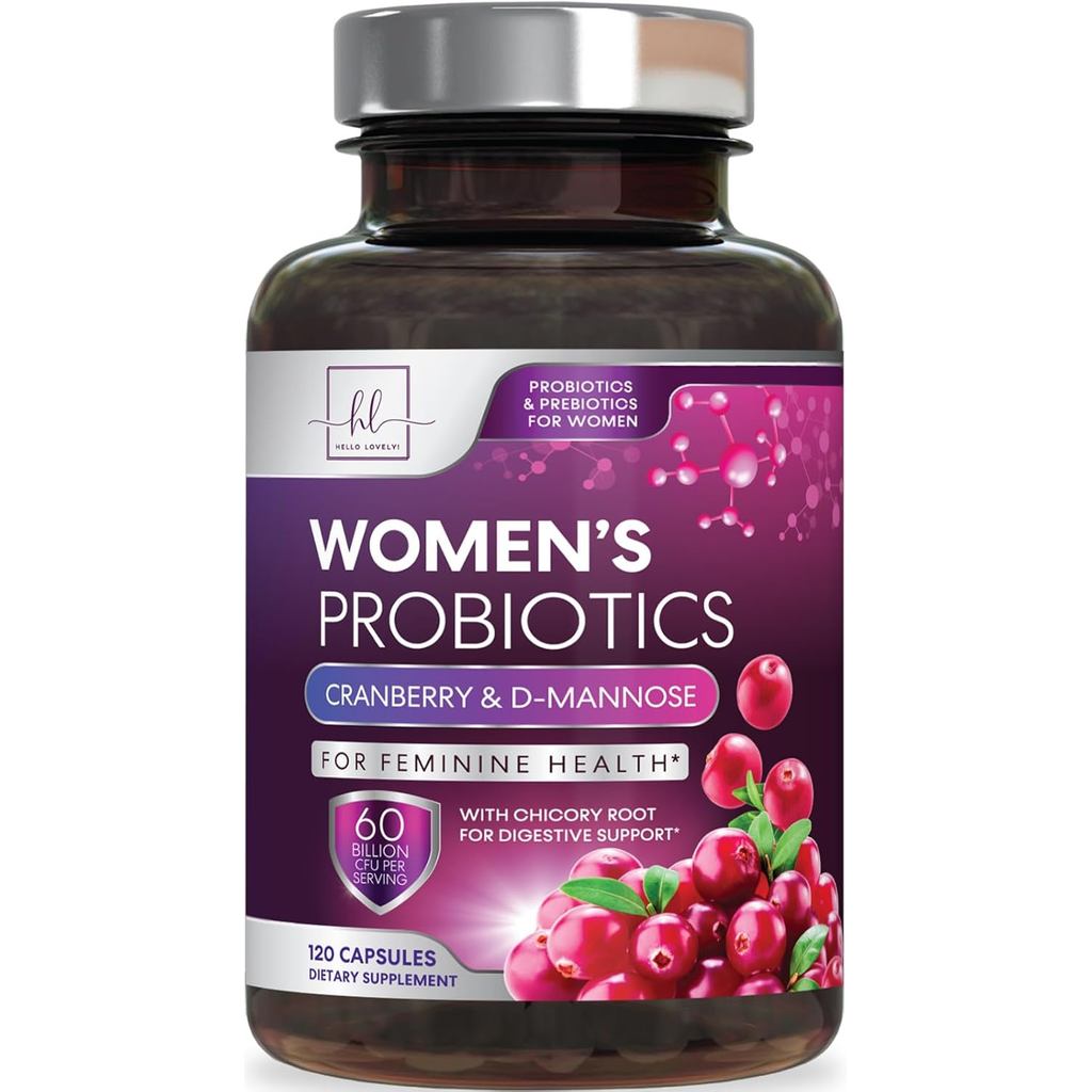 Probiotics for Women Digestive Health Support - 60 Billion CFU Women's ...