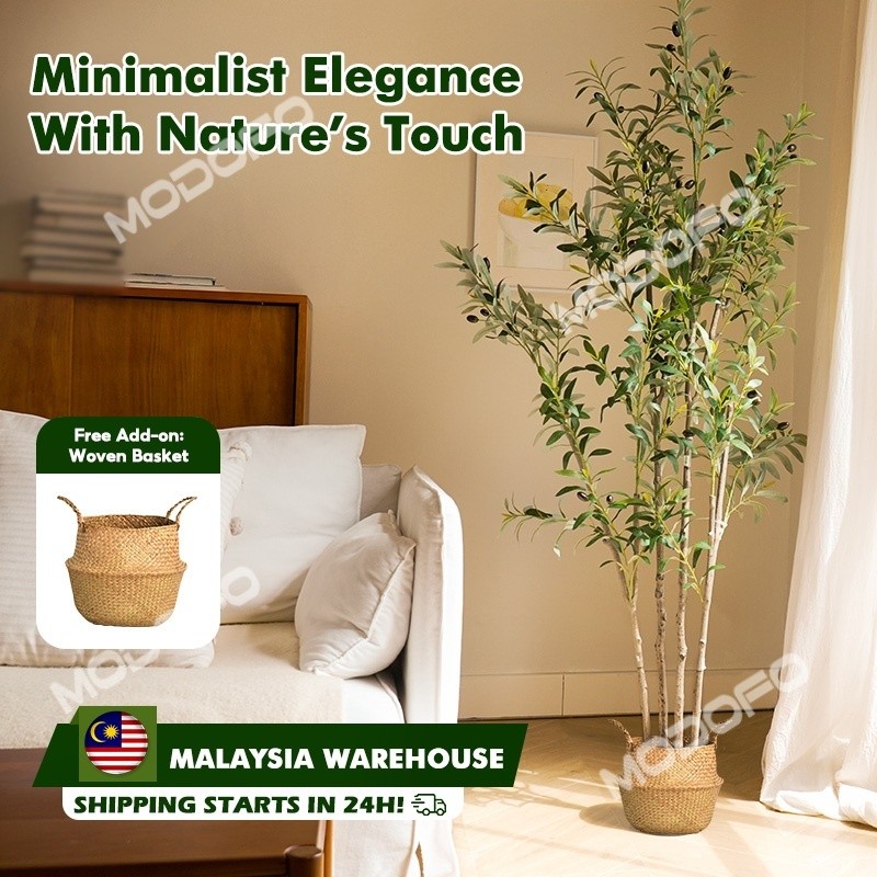 MODOFO Artificial Olive Tree Pokok Hiasan Dalam Rumah Indoor Artificial ...