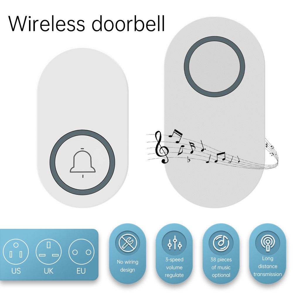 Doorbell Household Smart Ultra-Long Distance Electronic Remote Control ...