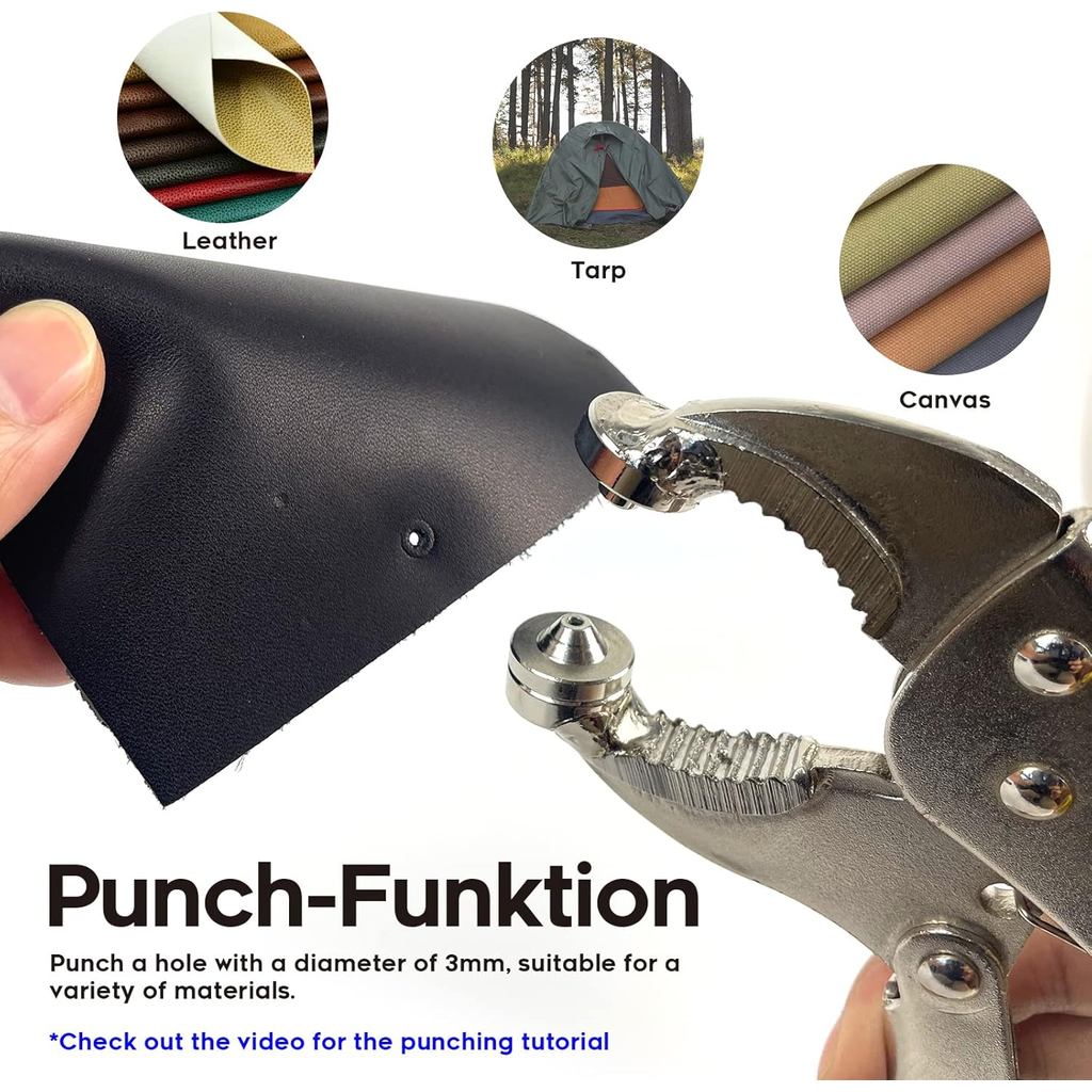 Snap Fastener Tool,Snap Tool for Boat Covers, Heavy Duty Snap Setter ...