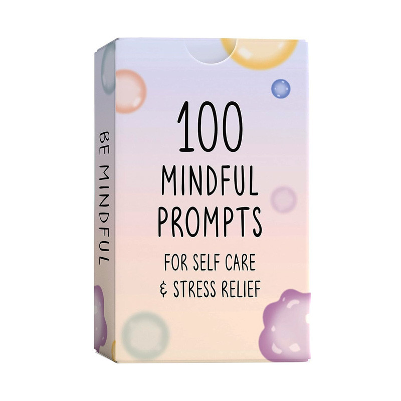 Card Game BEST 100 Mindful Prompts for Self Care & Stress Relief Cards ...