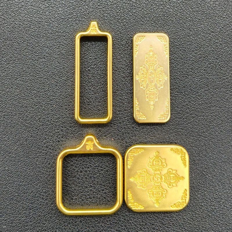 Thangka black box shell non-fading pendant single Thangkau box shell ...