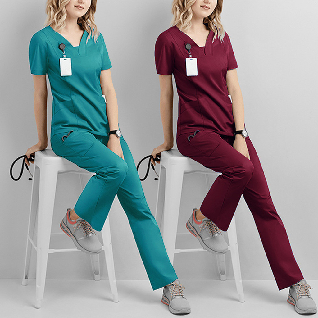 Doctor Surgical Uniforms Set Medical Nurse Nursing Uniforms | Shopee ...