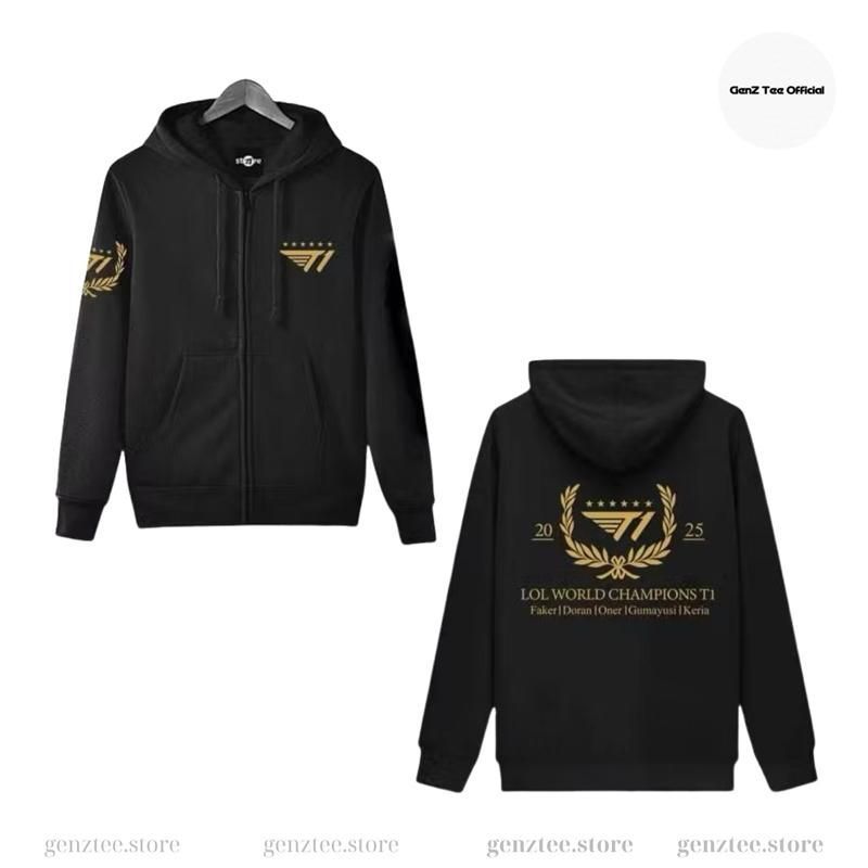 6-star T1 zip lockJacket, 2025 champion T1 fleece jacket, latest Tcon ...