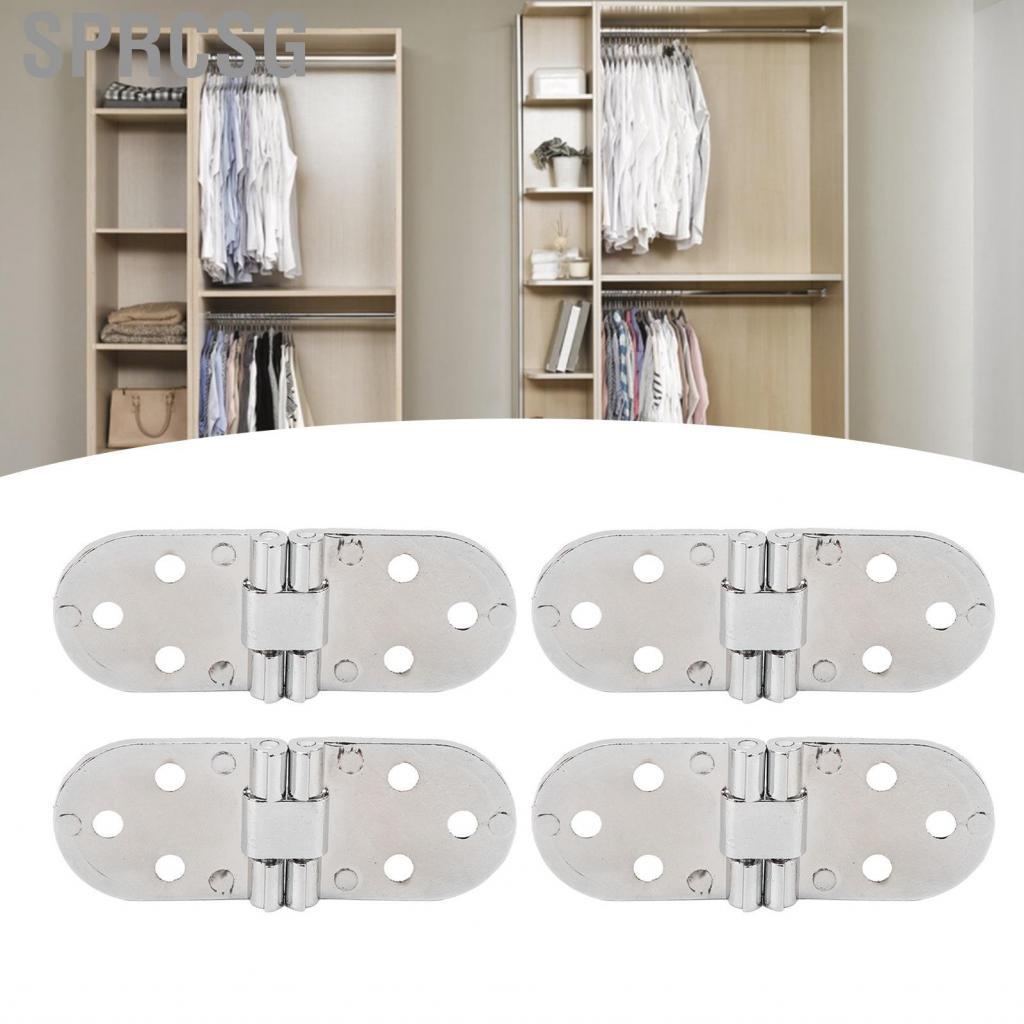 Sprcsg 180 Degree Flap Hinge Folding Flip Top Zinc Alloy 4 Sets for ...