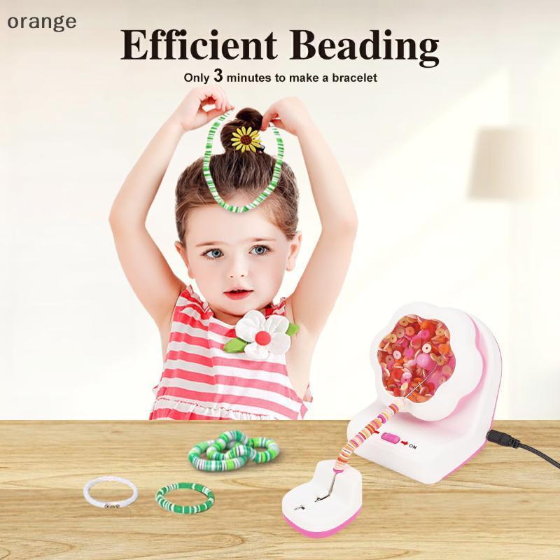 orange Electric Bead Spinner Automatically Clay Bead Spinner Fast ...