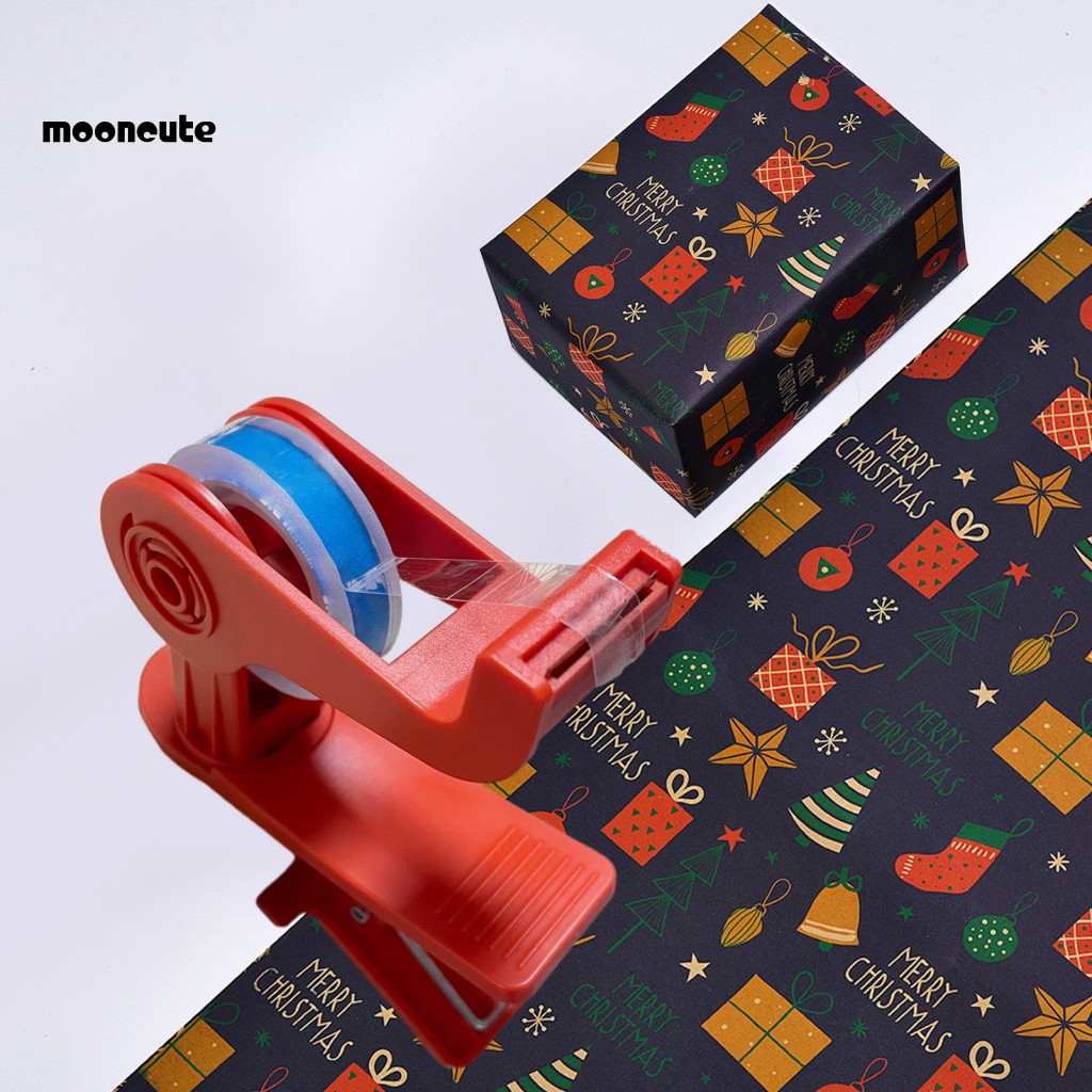 mooncute| Gift Wrap Tape Cutter Tape Dispenser with Storage Adjustable ...