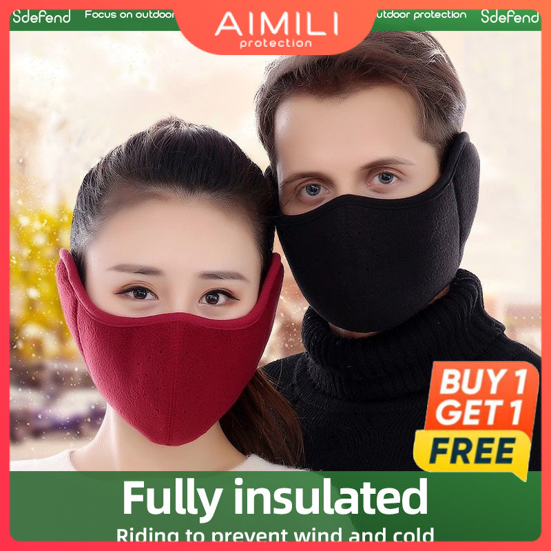 【Buy 1 and get 1】warm masks for men and women Autumn and winter warmth ...