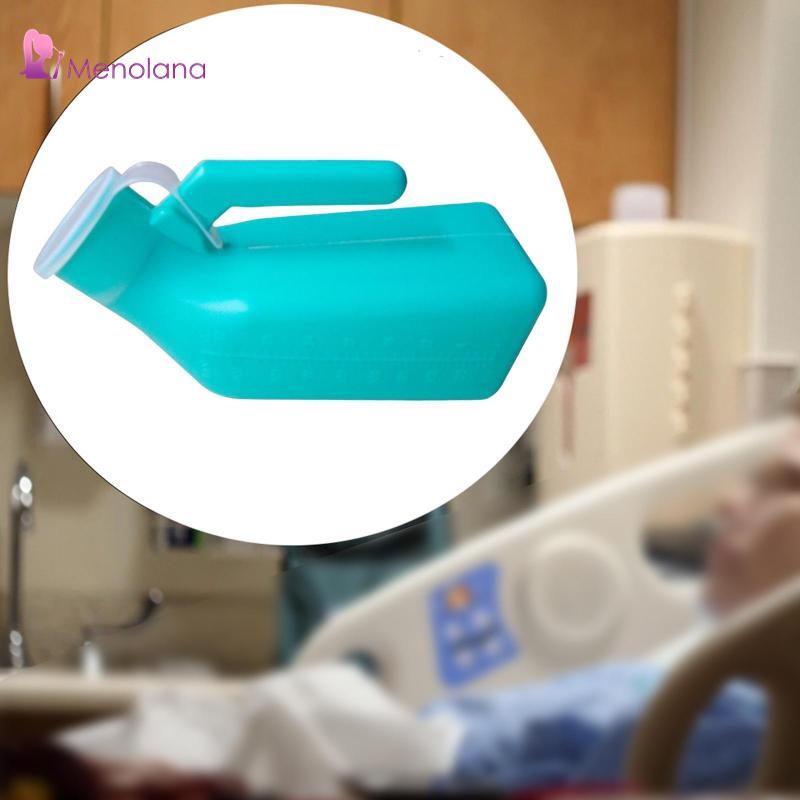 Menolana Male Urinal Potty Thick Bedpan with Lid Pee Holder Container ...