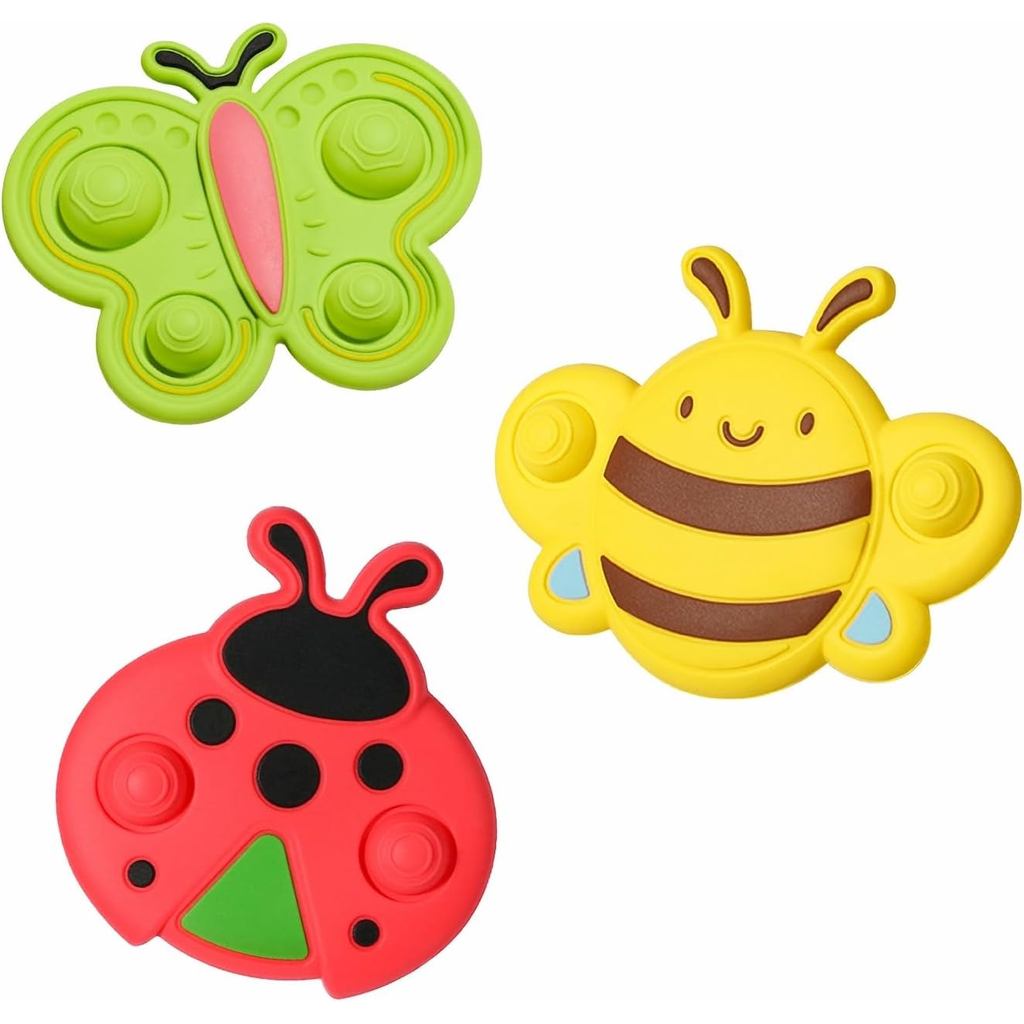 Suction Spinner Toys for Babies - All Silicone Baby Spinners for High ...