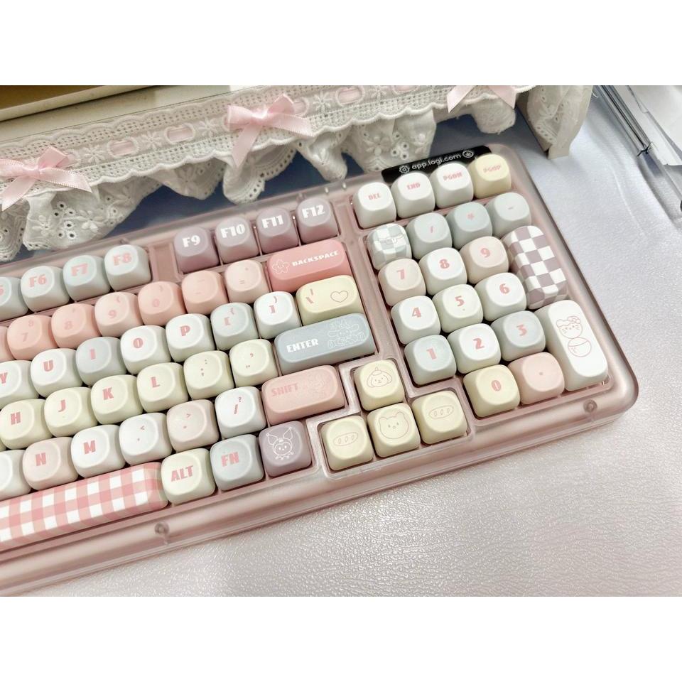 Sanrio‌ Keycaps 120 Keys MOA Profile PBT Dye Sublimation Wooting Aula ...