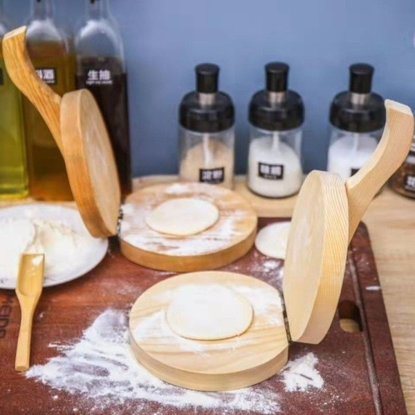 acuan karipap acuan jelly ball Solid Wood Pressed Rice Dumpling Skin ...