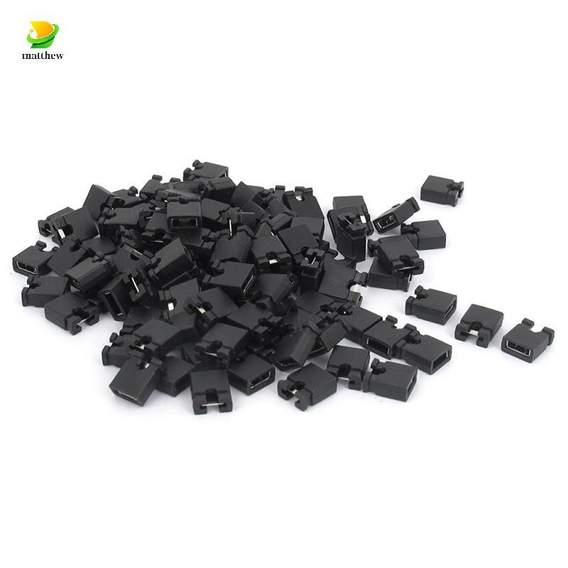 120 Pcs 2.54mm Standard PCB Shunts Short Mini Jumper Cap Connector ...