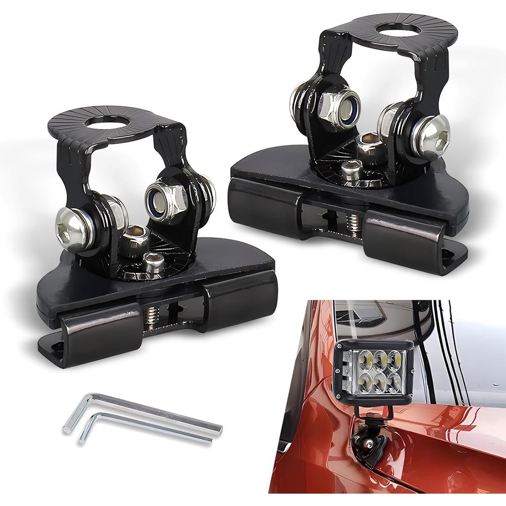 2 PCS Car LED Light Bar Mounting Bracket, Non-Destructive Fixing Stand ...