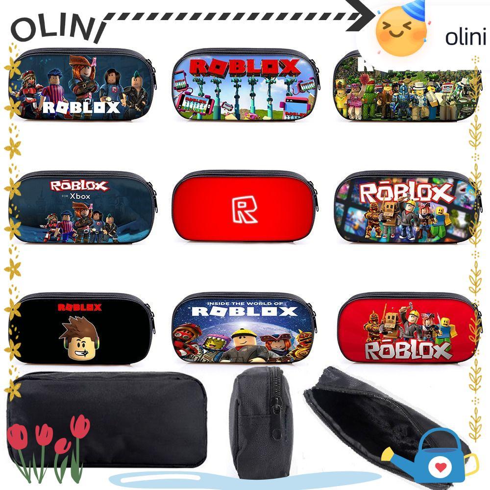 OLINI Roblox Pen Boxes, Printing Storage Pencil Bag, Cool Polyester ...