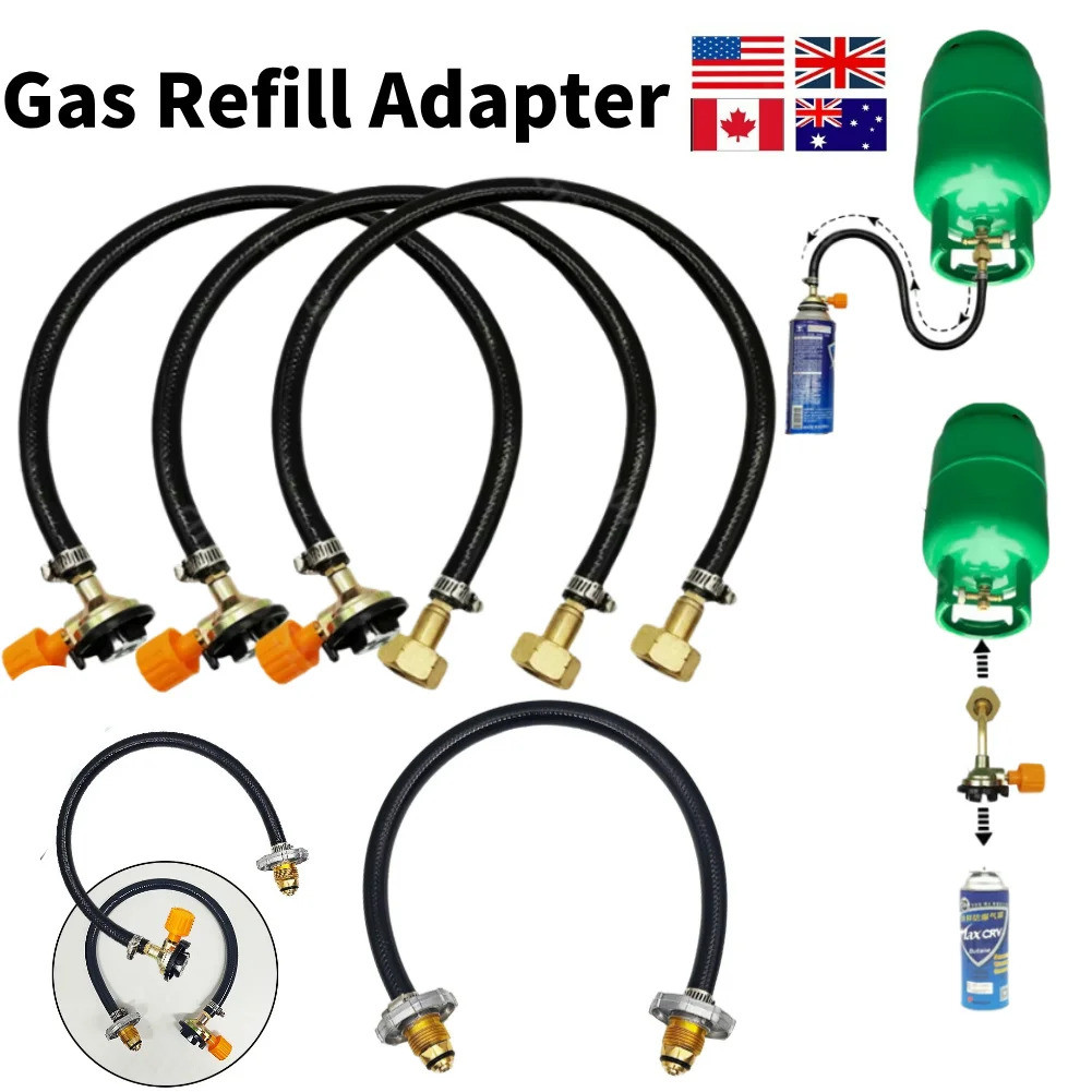 Gas Refill Adapter Inflation Valve Cylinder Gas Tank Filling Connector ...