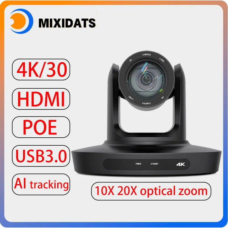 Camera 20x Zoom Hdmi Usb Video Conference Camera 4k Live Broadcast Ai ...