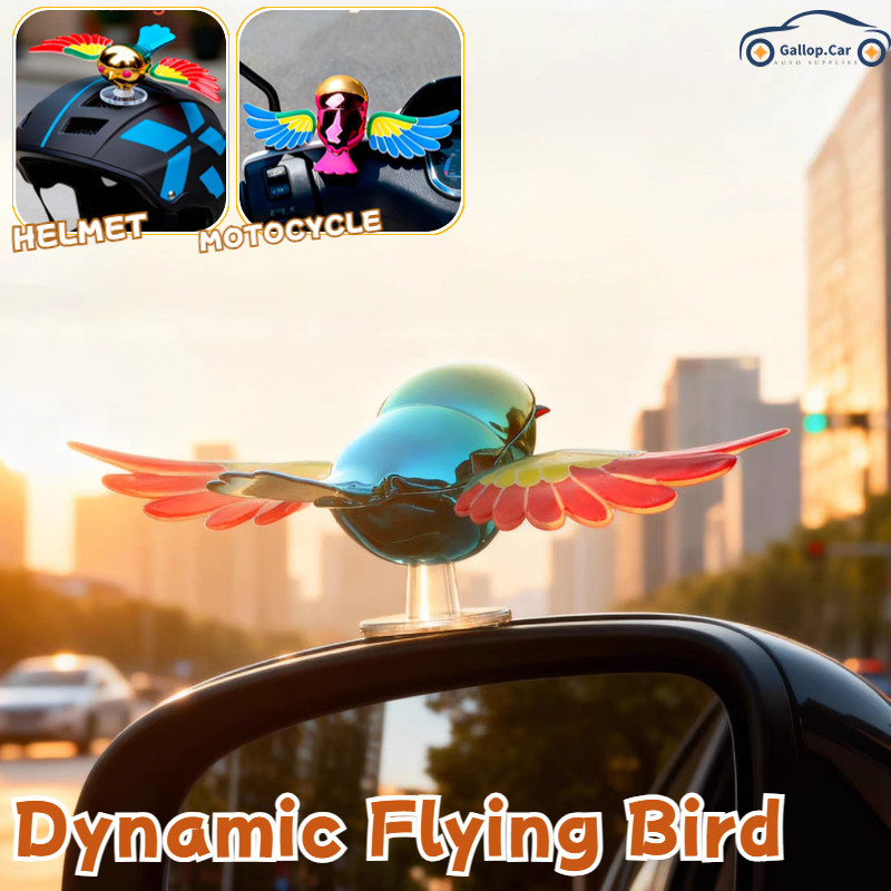 Dynamic Flying Companion Bird Cute Car Accessories Wind Power Flap ...