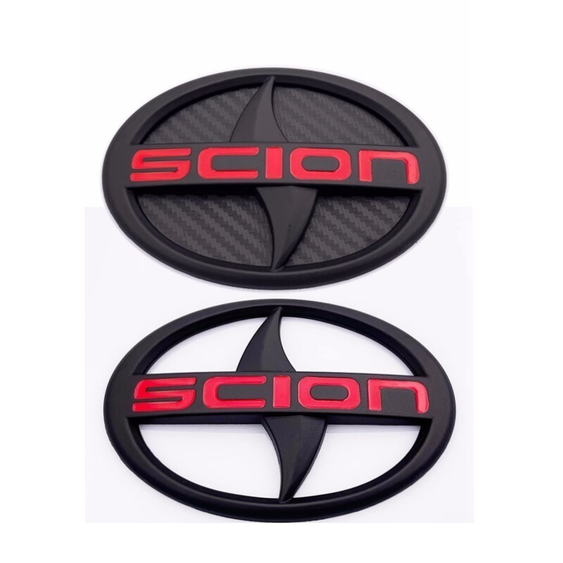 For TOYOTA SCION logo Front grille emblem Rear trunk badge Steering ...