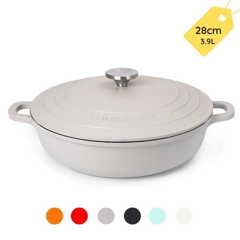 Aluminium Casserole Dishes with Lid Oven Proof Cookware – Non Stick ...