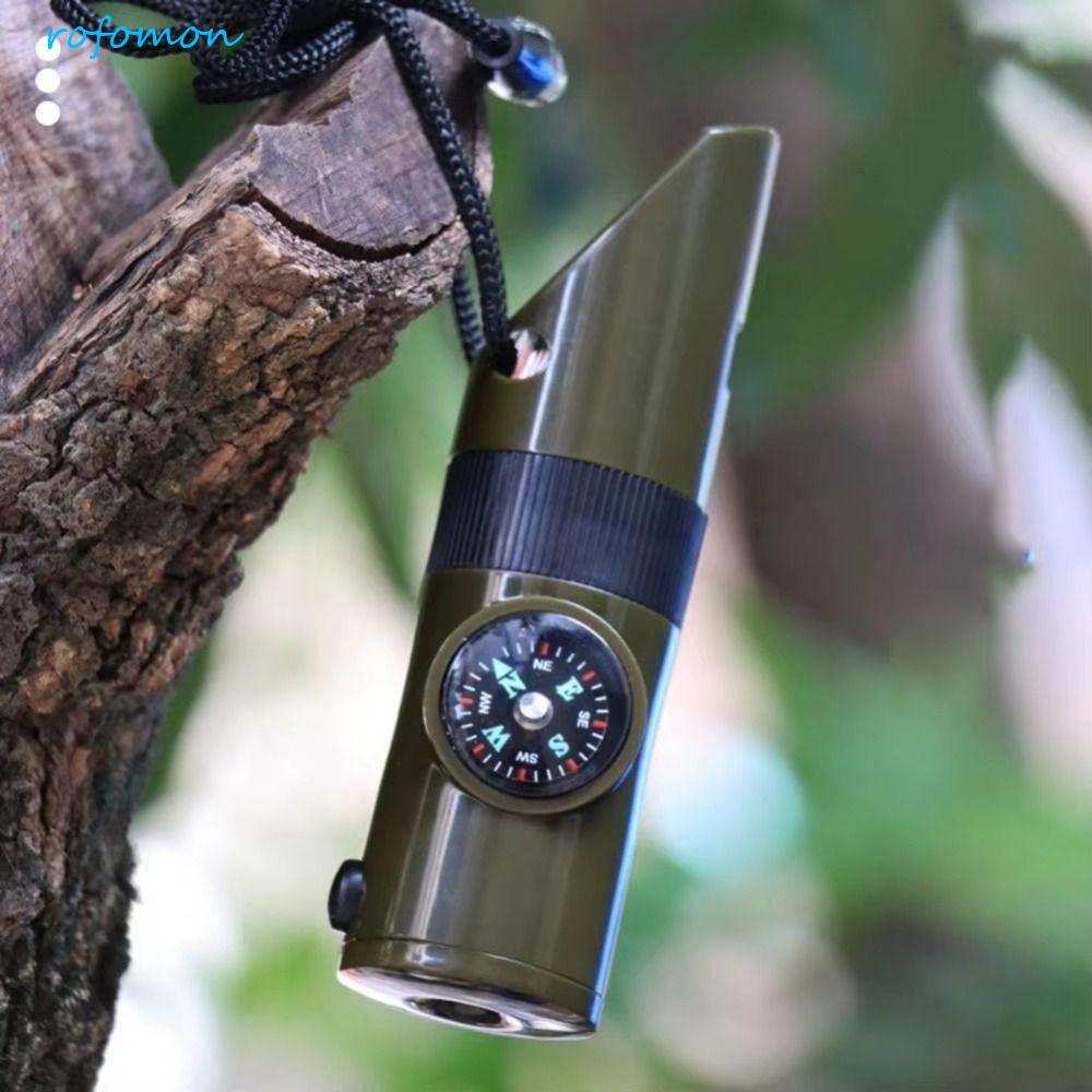 ROFOMON Emergency Survival Whistle, 7-in-1 Multifunction Outdoor ...