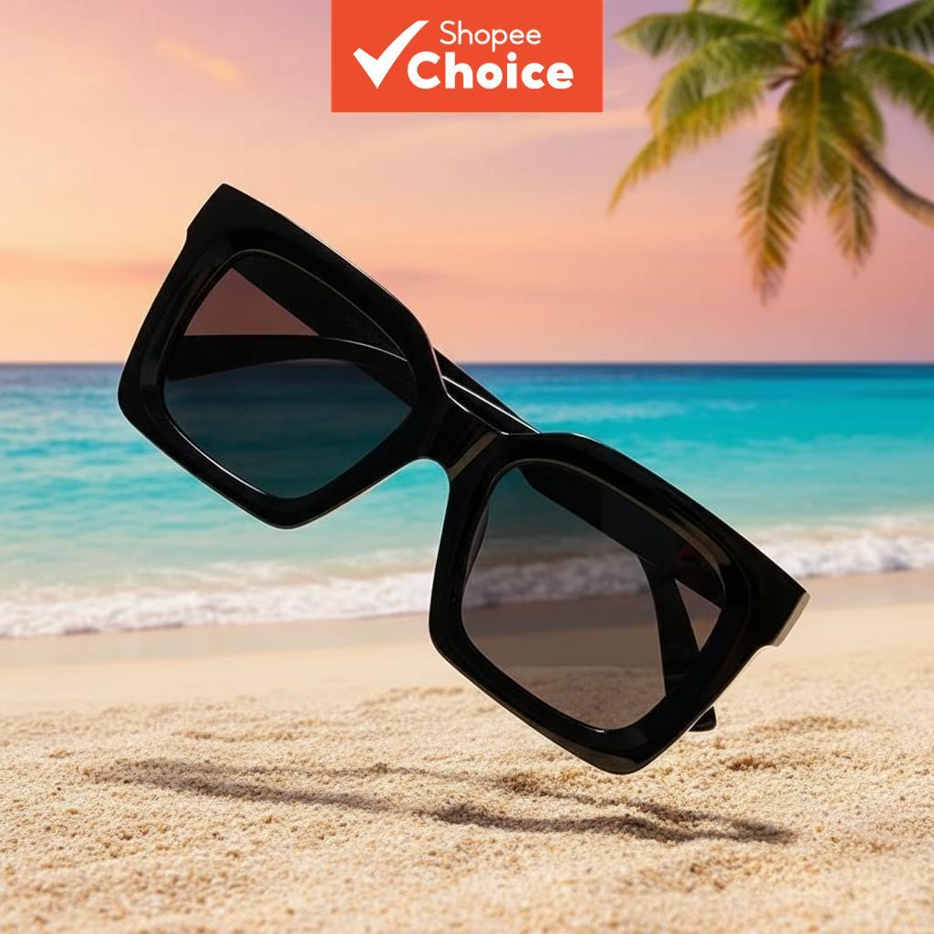 Chic Square Sunglasses for All - Slim-Fit Frame, Lightweight Retro ...
