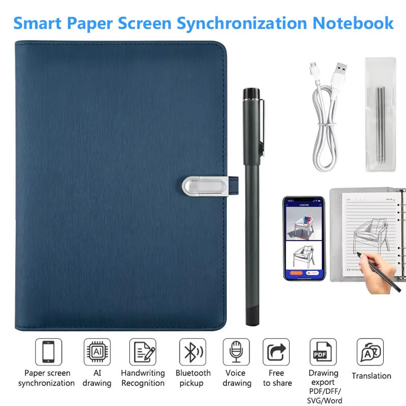 Digital Handwriting Note Book Smart Sync Pen Diary Writing Set Ai Cloud ...