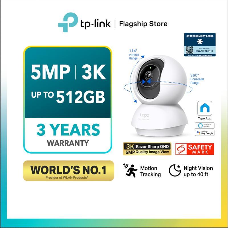 TP-Link Tapo 360 3K 5MP C230/TC74 AI Home Security Wi-Fi Camera with ...