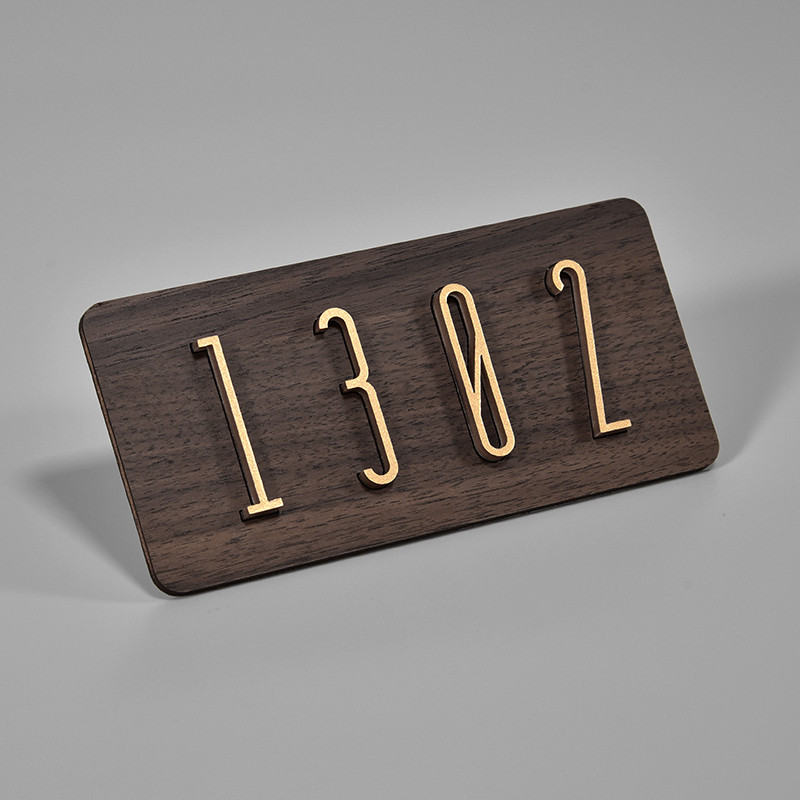 Door Number Signage House Number Plate DoorCustom Retro HDB Unit Number ...