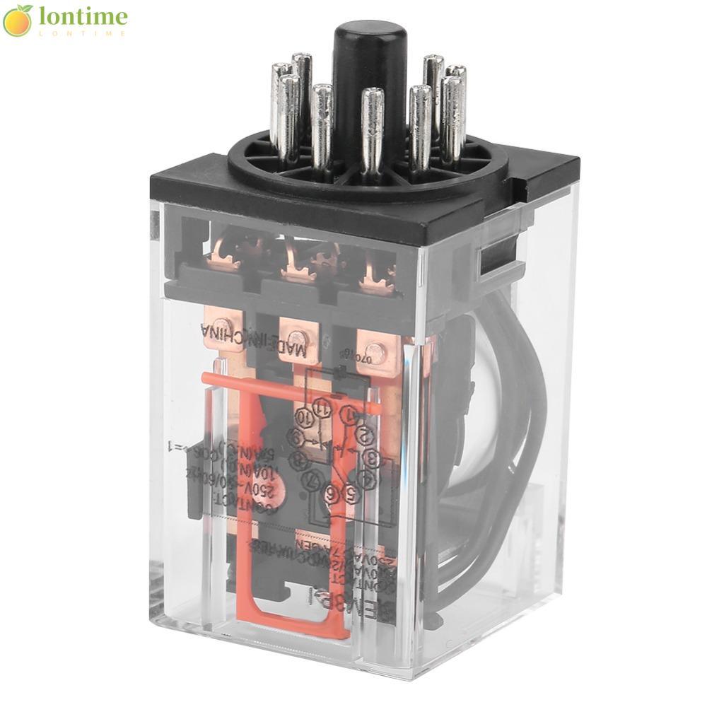 LONTIME Electric Relay, MK3P-I AC 220V Electromagnetic Relay, General ...