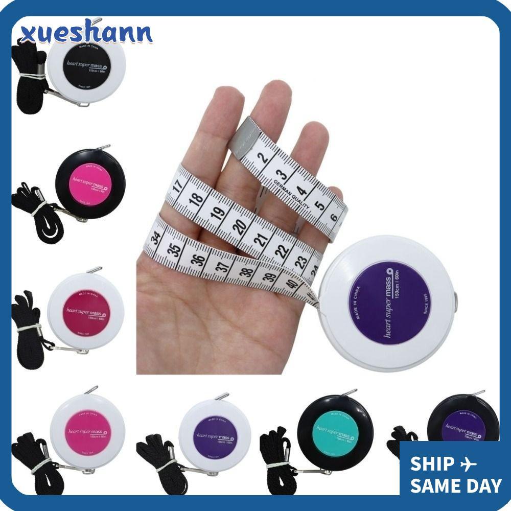 XUESHANN Retractable Ruler, Different colors 1.5 meters Double Scale ...